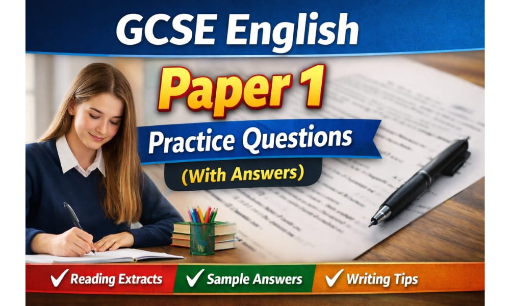 GCSE English Language Paper 1 Practice Questions (With Answers)