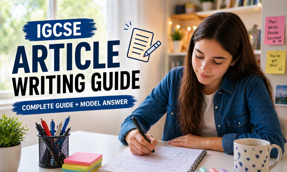 IGCSE Article Writing: Complete Guide with Model Answer (Score A*)